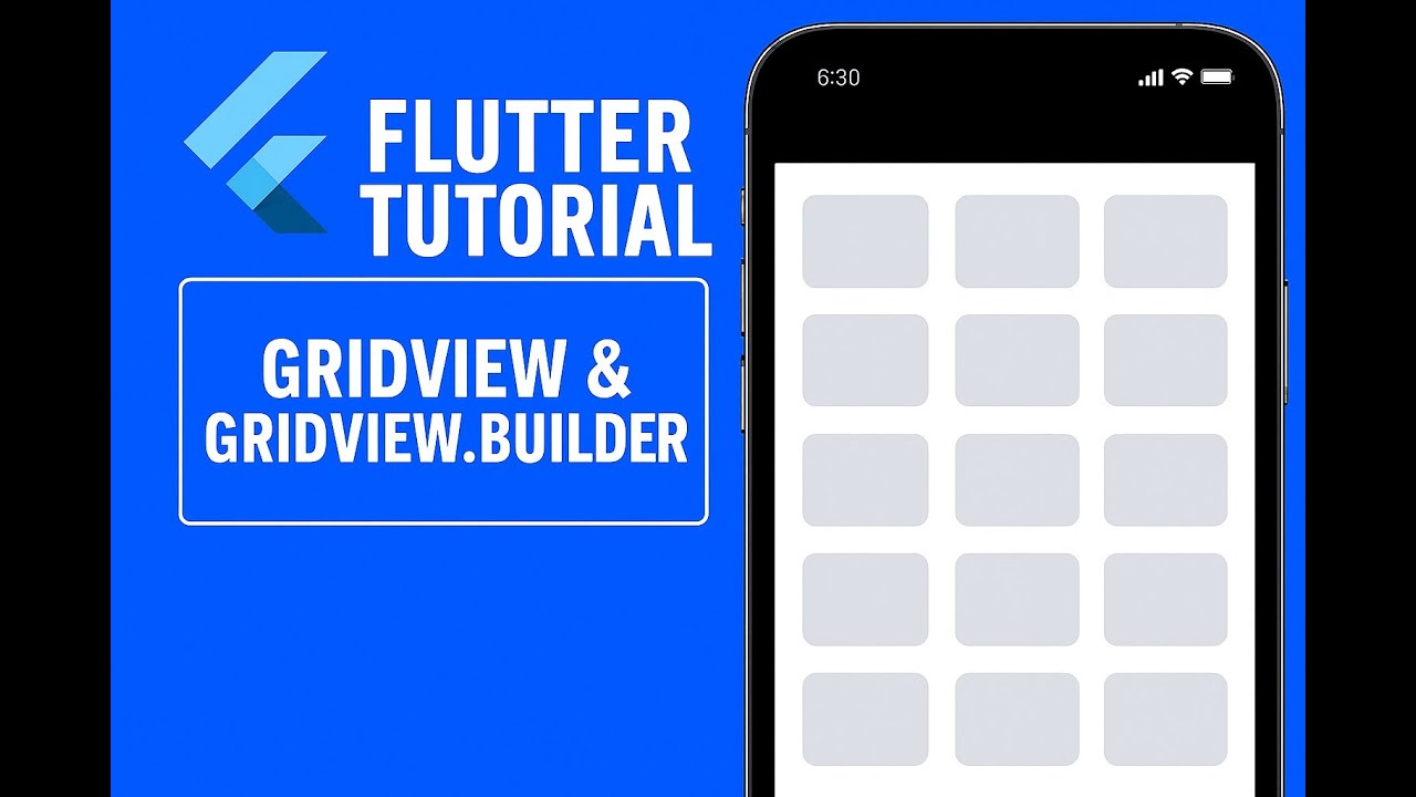 Flutter Tutorial 39 : Gridview and Gridview.builder Widgets