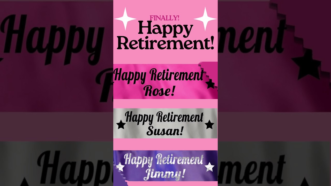Happy Retirement Banners