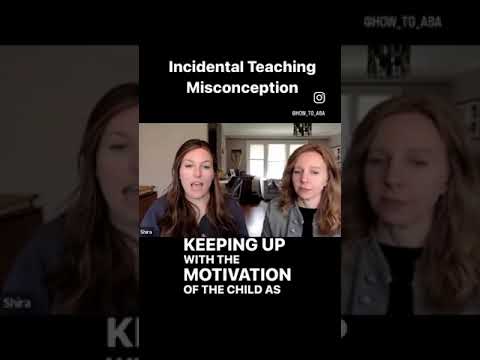 Incidental Teaching in ABA Misconception