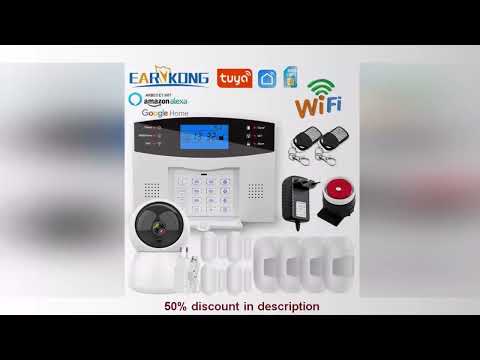 #Wired & Wireless WiFi GSM Home Burglar Security Alarm System 433MHz Host Spanish French English R