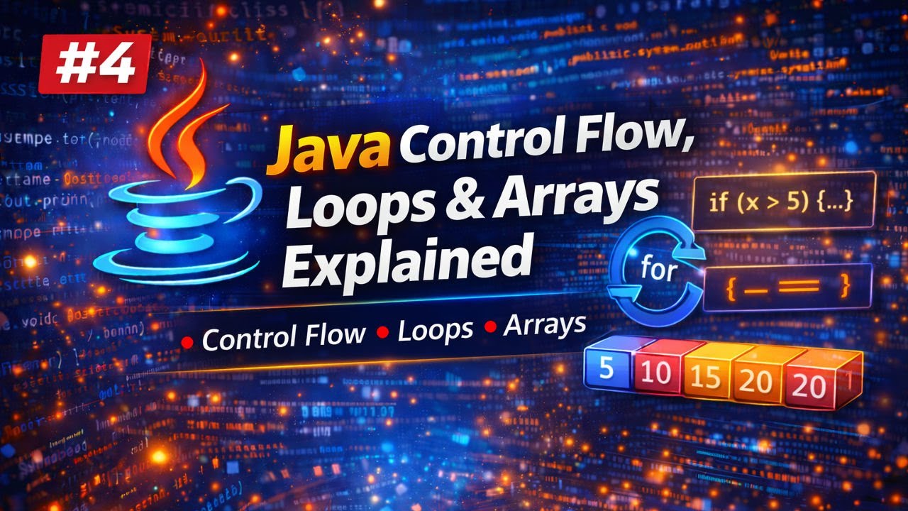 Java Control Flow, Loops & Arrays Explained