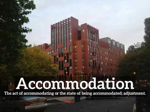 What is Accommodation? | How Does Accommodation Look? | How to Say Accommodation in English?