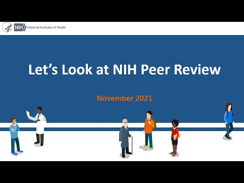 Let's Look at NIH Peer Review