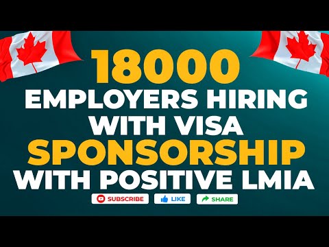 These employers in Canada 🇨🇦 are hiring with Full Visa sponsorship / Send your applications today
