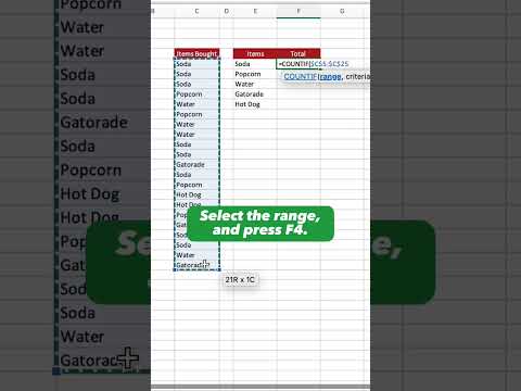 Count Distinct Values in 10 Seconds Using Excel! ???????? #excel