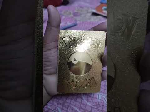 G-Max Wildfire Pokemon golden card please like and subscribe to my new video