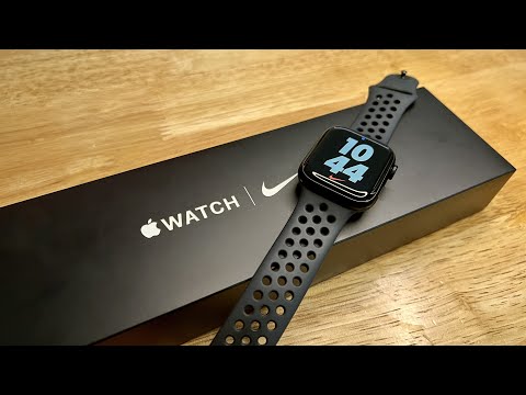 Apple Watch Series 7 Unboxing (45mm, Midnight, Nike Edition)