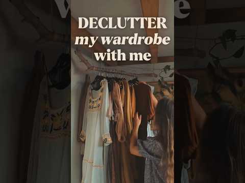 DECLUTTER my sustainable wardrobe with me. Keep or share my dress collection? #thrifted #handmade