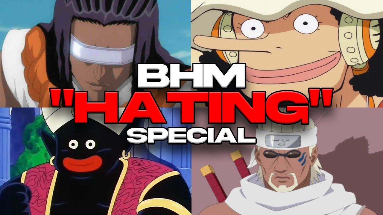 black characters in anime...