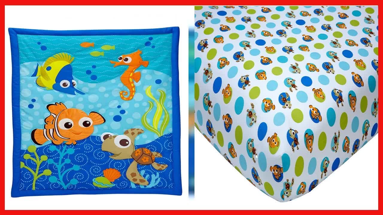 Disney Nemo 3 Piece Crib Bedding Set