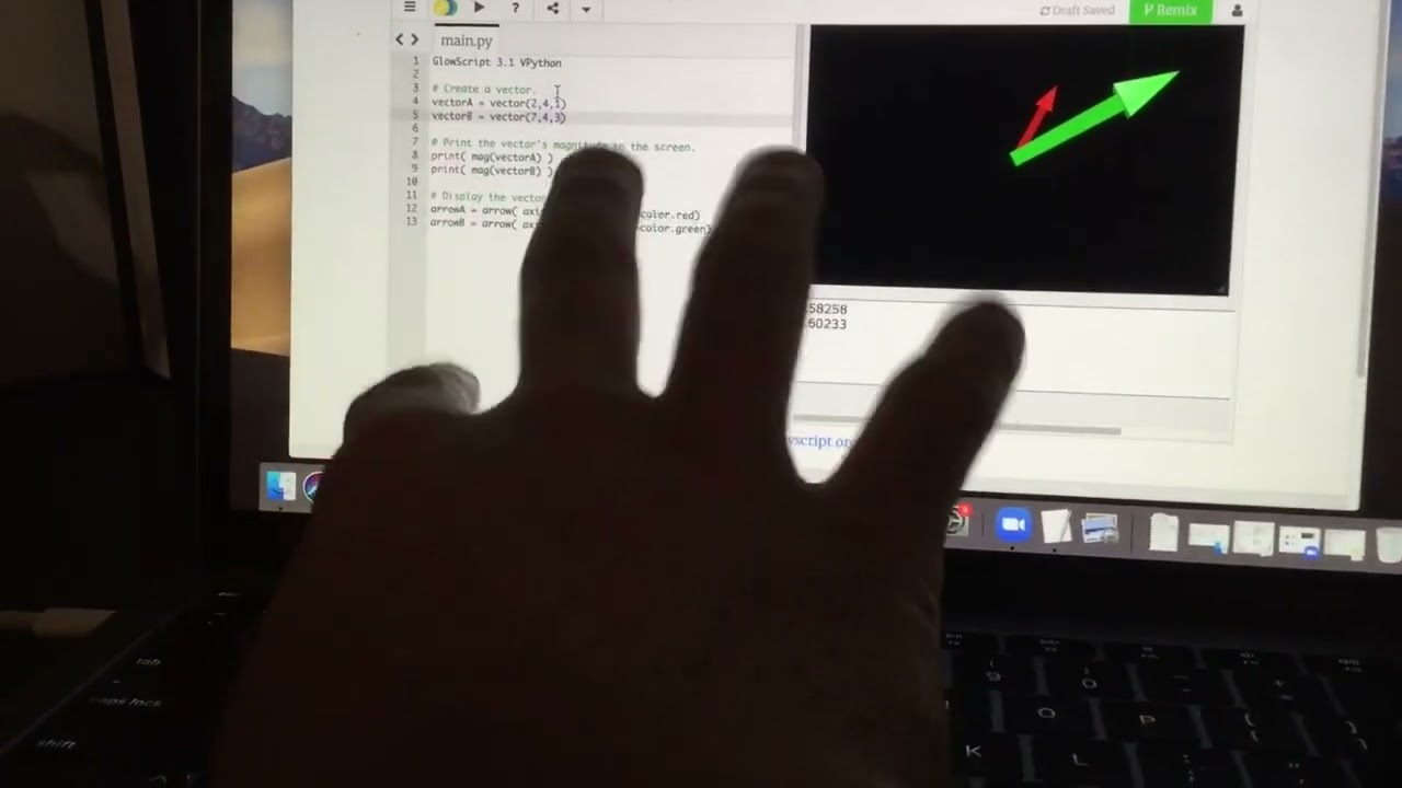 Vector Magnitude with VPython 1 | Physics