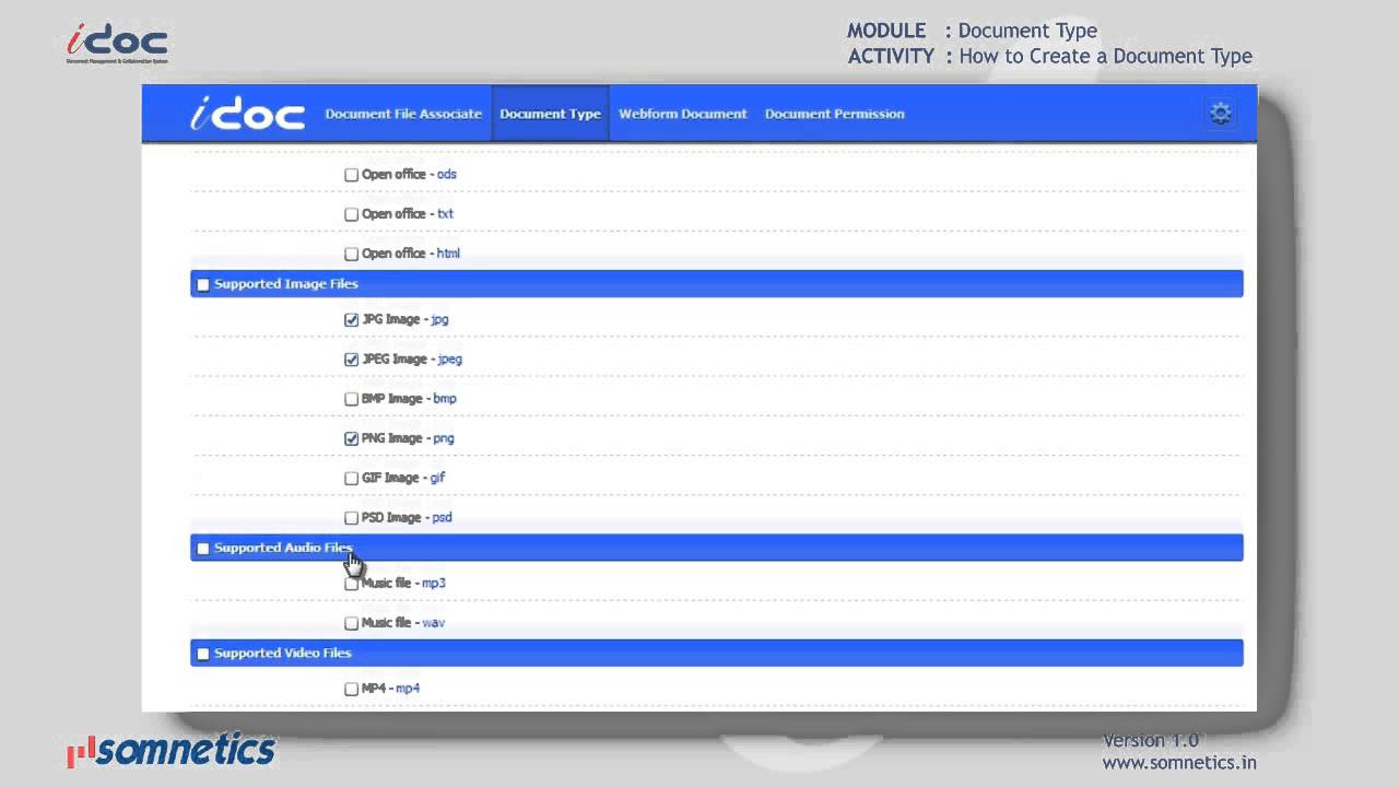 i-doc Tutorial: Document settings