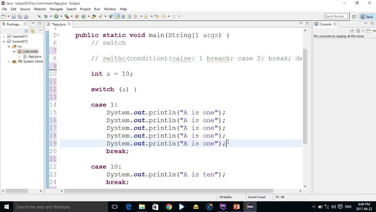 Java Tutorials 15 Switch Condition
