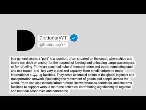 Port Meaning in English