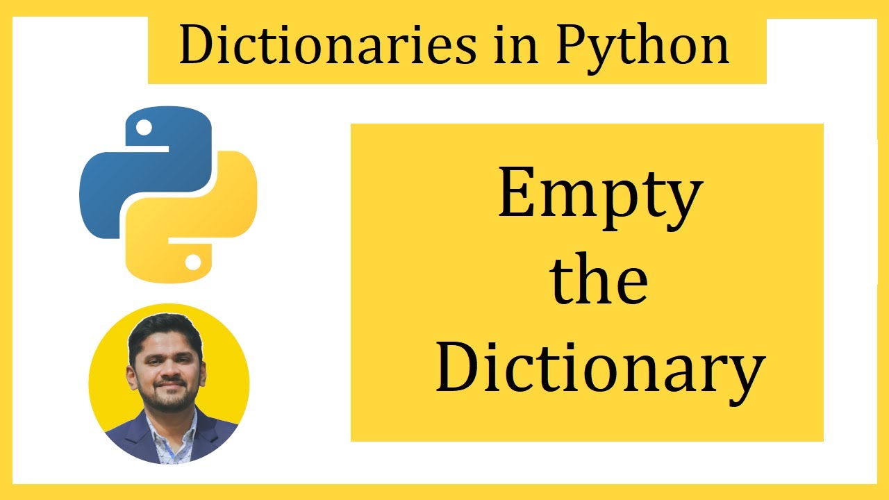 Empty the Dictionary in Python | Amit Thinks