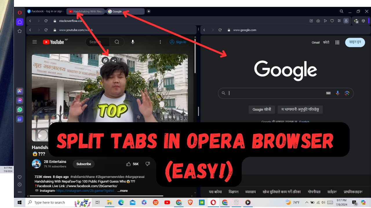 How to Split Tabs in Opera Browser (EASY!)