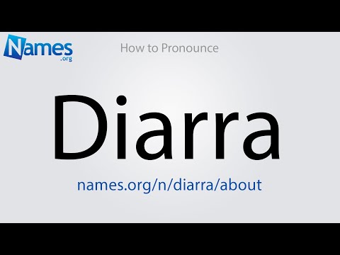 How to Pronounce Diarra