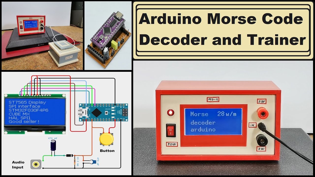 DIY Arduino Morse code Decoder and Trainer
