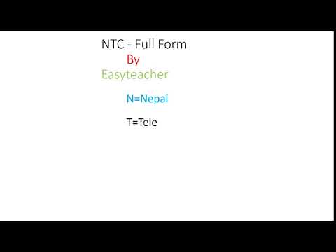 Full form of NTC