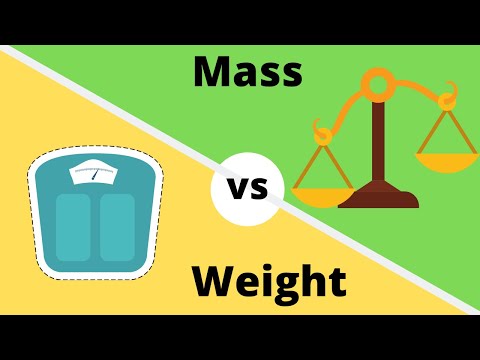 Difference between MASS and WEIGHT