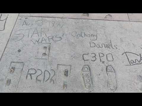 Star Wars Footprints At Grauman's Chinese Theater 5/21/25