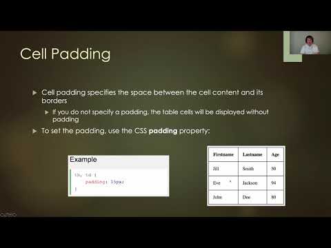 Collapsed Borders, Cell Padding, and Border Spacing for HTML Tables