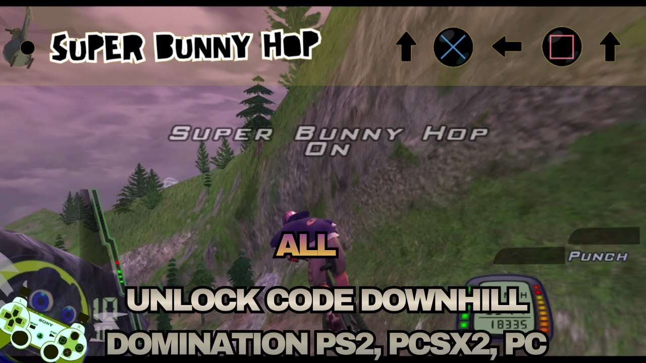 All UNLOCK CODE Downhill Domination PS2, PCSX2, PC