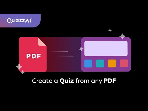 How to create a quiz from any PDF with Quizizz AI