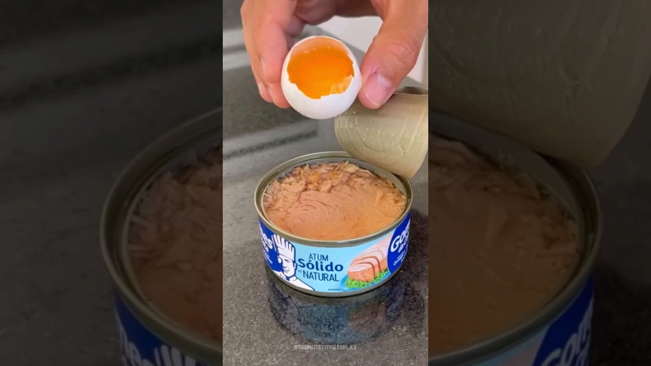 Did you know that if you add egg to a can of tuna...😱#recipes