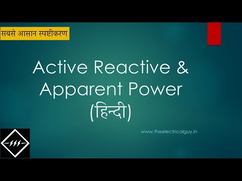 Active, Reactive & Apparent power Explained in Hindi | TheElectricalGuy