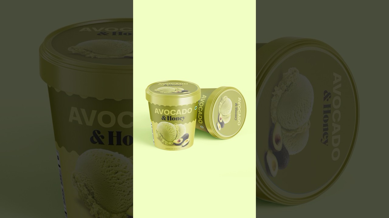 Ice Cream Packaging Design. #branding #packaging #graphicdesign #socialmedia