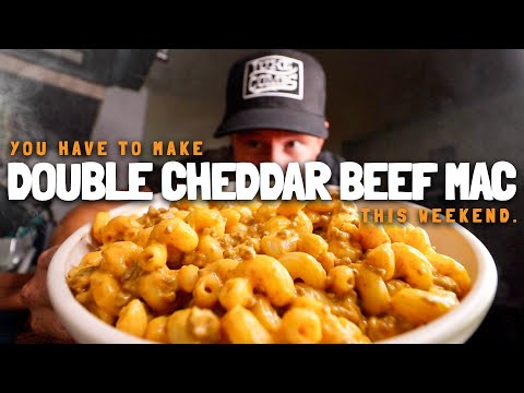 I made DOUBLE CHEDDAR BEEF MAC | *Perfect Weekend Meal Prep Recipe* 🧀🥣