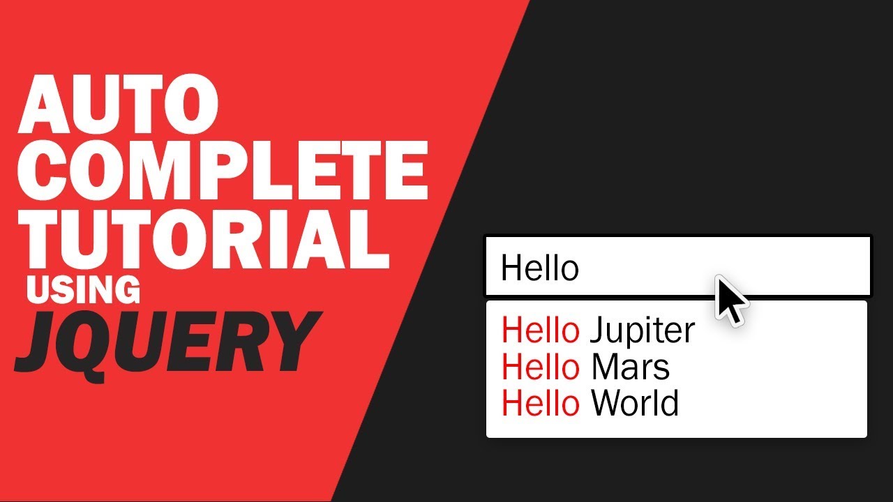 JQuery Autocomplete Tutorial - From AJAX/PHP