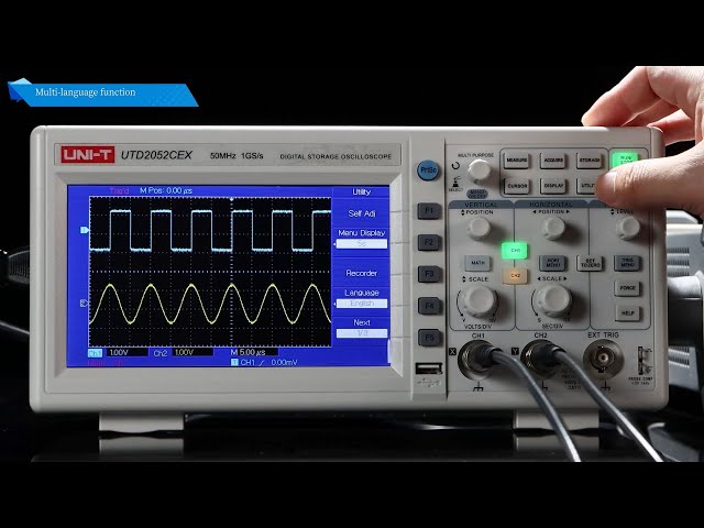 Digital Storage Oscilloscope - UNI-T UTD2102CEX 100MHz 2CH Digital Storage Oscilloscope for Lab ...