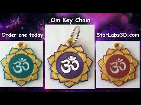 Om Key Chain by StarLabs3D - Thingiverse
