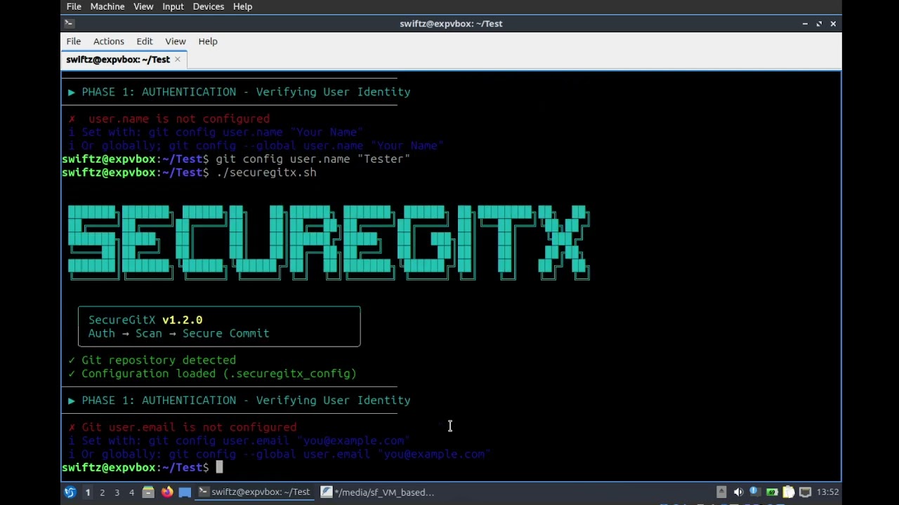 SecureGitX Basic Tutorial: Git Pre-Commit Hook to Prevent Secrets