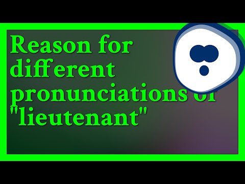 Wikitionary claims that leftenant is an archaic spelling of lieutenant.