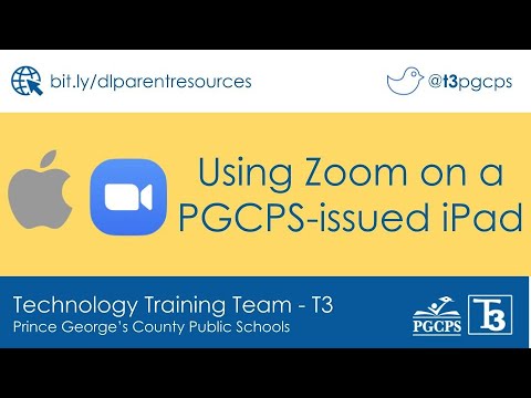 Using Zoom on a PGCPS-issued iPad