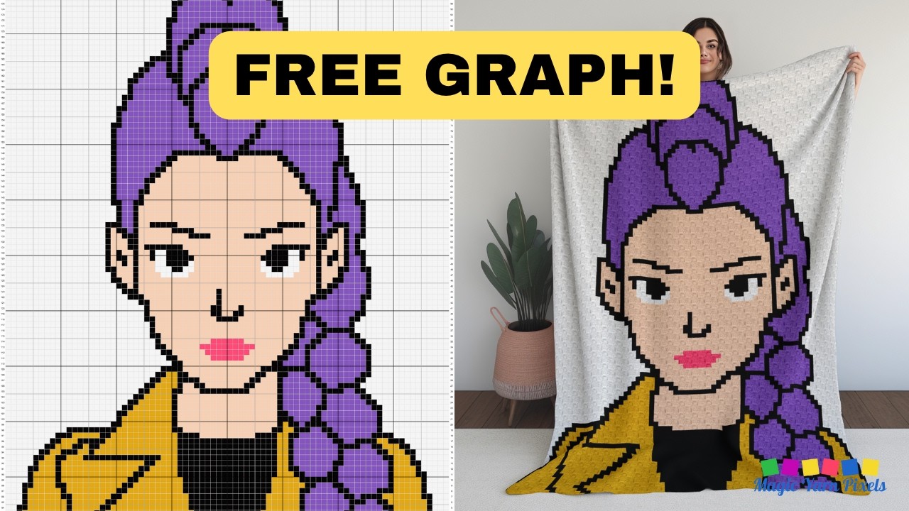 FREE C2C Graph & Pattern - Kpop Rumi - C2C Crochet Pattern