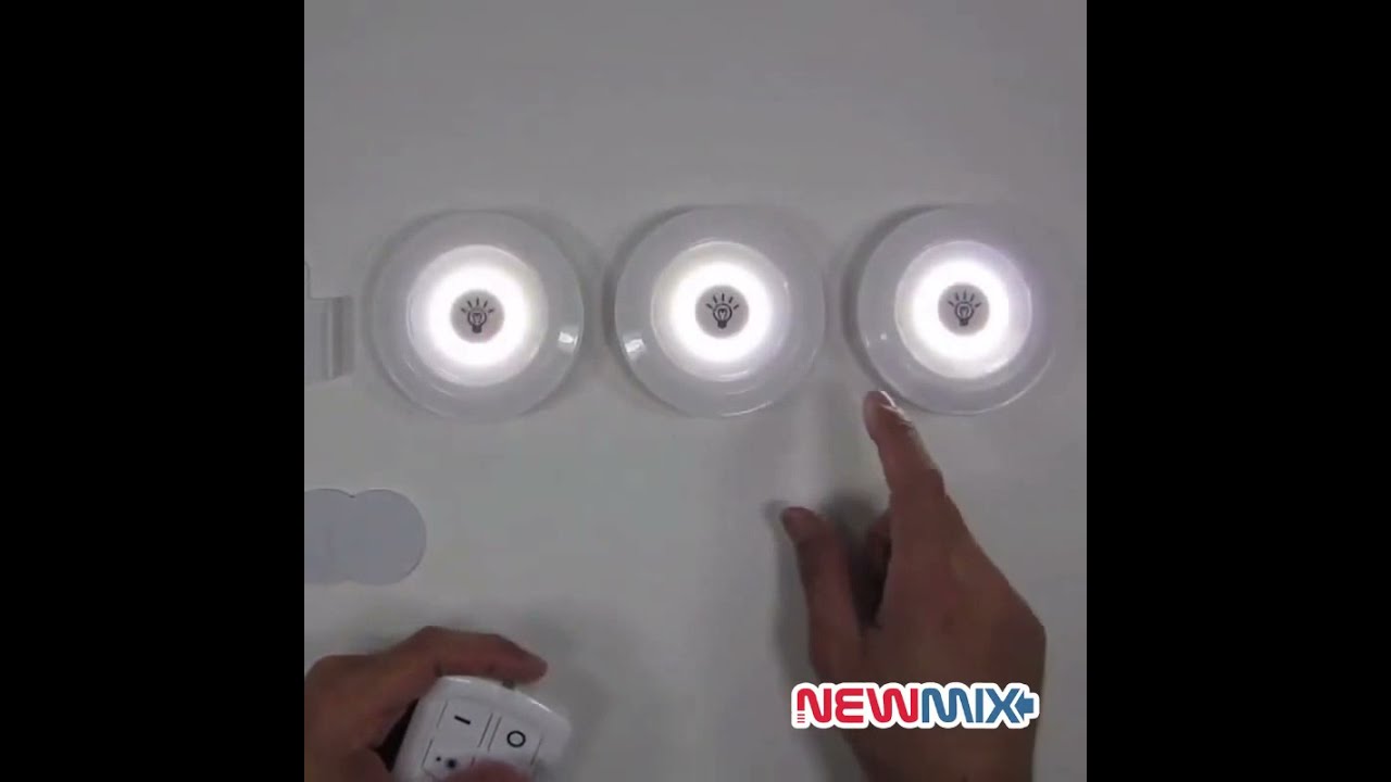LUMINÁRIA LÂMPADA LED SPOT SEM FIO PORTÁTIL CONTROLE REMOTO
