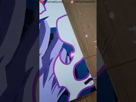 Redrawing My Viral Art on Large Canvas - Vegeta Ultra Ego