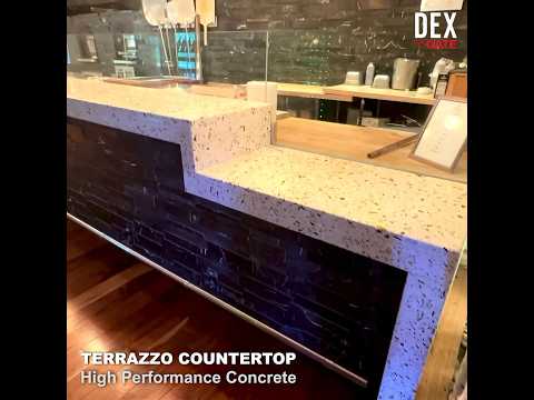 Stunning Hotel Terrazzo Countertop #concrete #diyconcrete