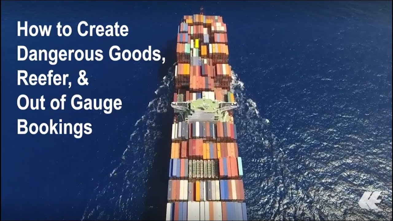 How to create Refrigerated Cargo, Dangerous Good Cargo and Out of Gauge Cargo Bookings | Hapag-Lloyd