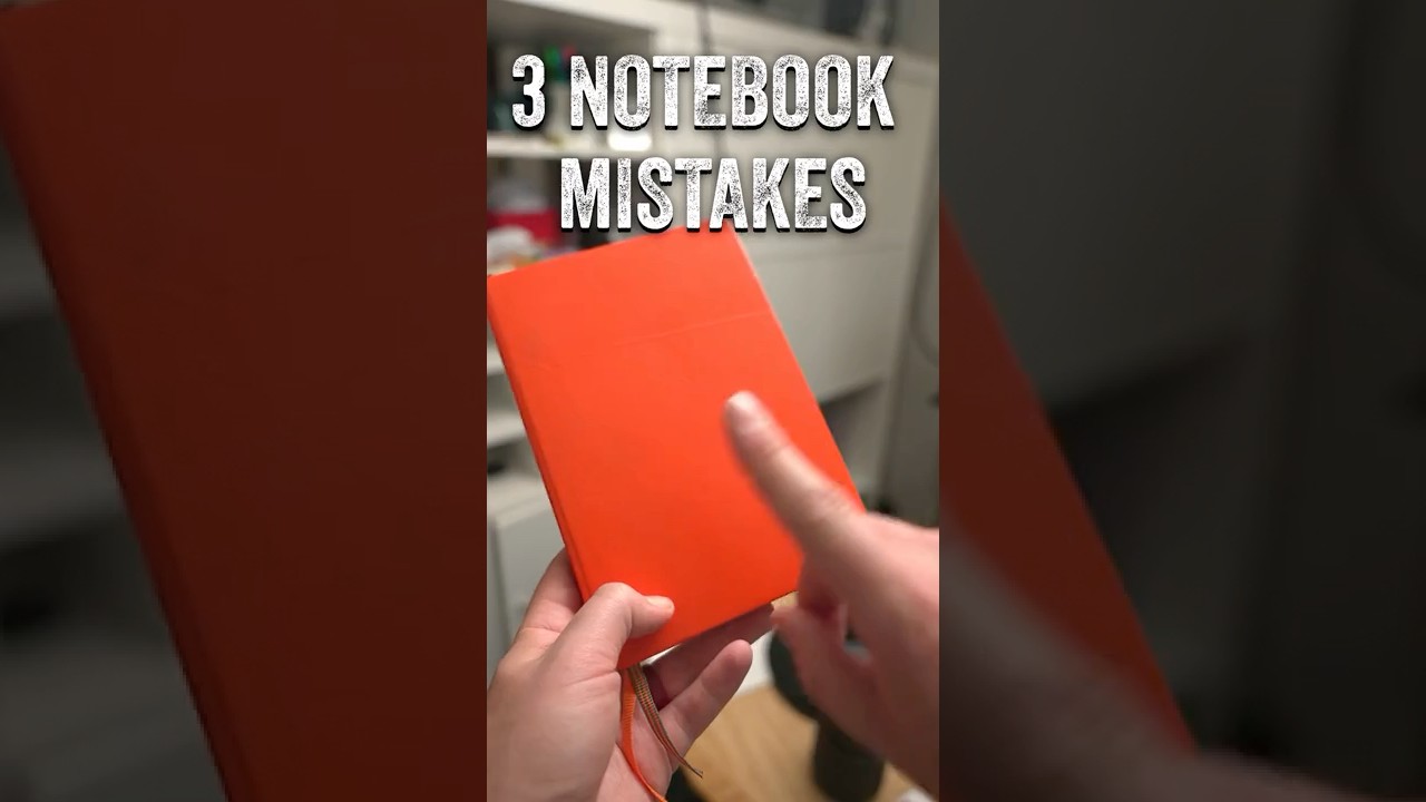 3 Notebook MISTAKES to avoid