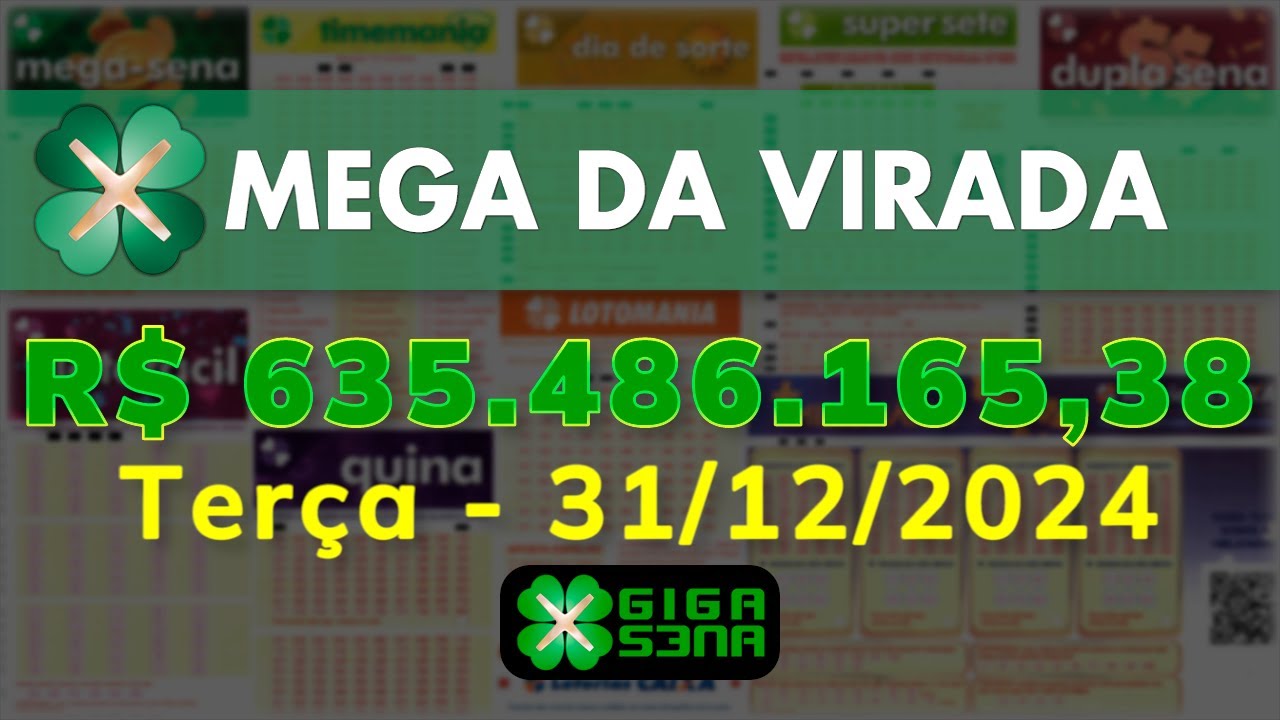 Resultado da Mega Sena 2810, Terça-feira, 31/12/2024 | GIGA-SENA