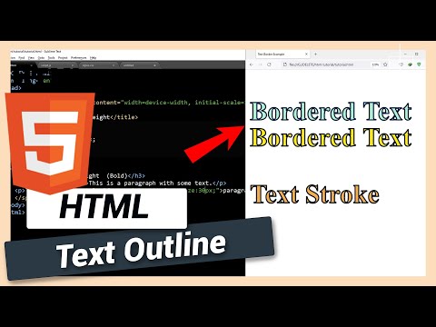 Add Text Outline or Stroke | HTML and CSS Tutorial