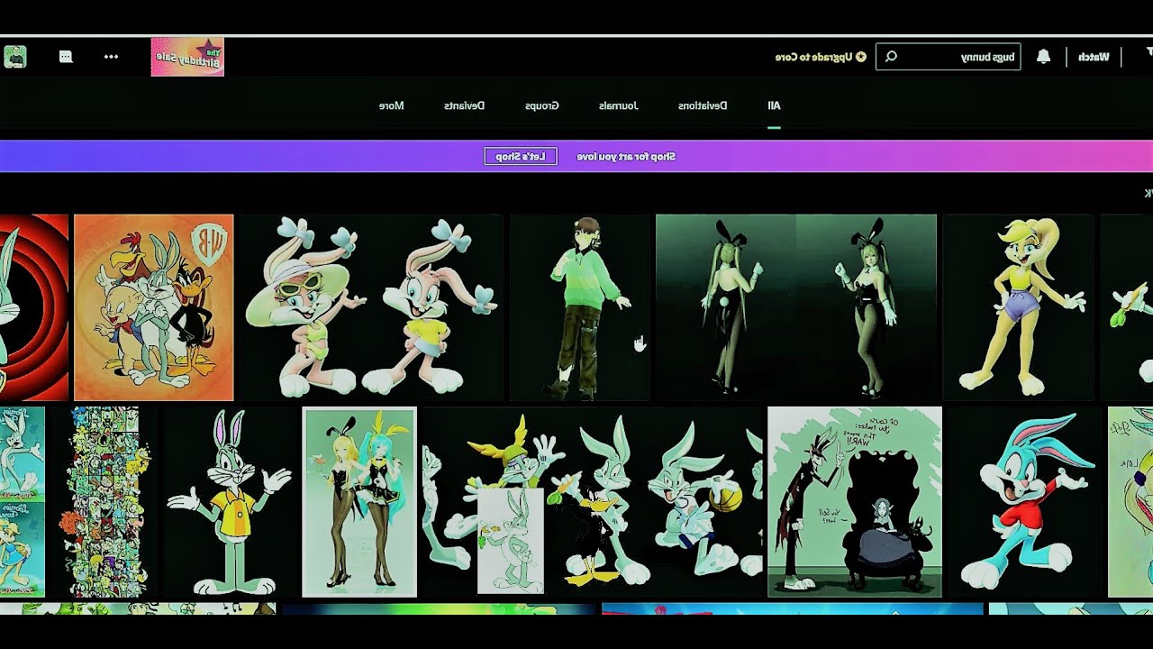 Spicy bugs and Daffy go onto DeviantArt