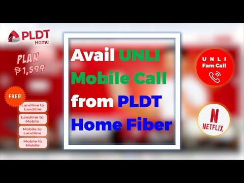 Register to FREE Mobile Calls of PLDT Home Fibr | ₱1,599 with Free Netflix - January 2025