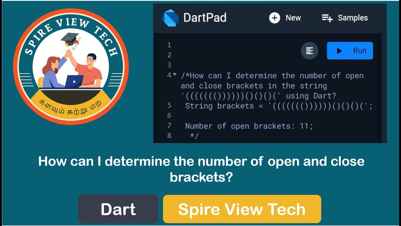 Dart for beginners | Dart Split method | Spire view Tech