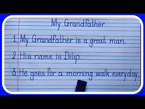 Essay Writing: My Grandfather Video Lecture - Essays for Class 1